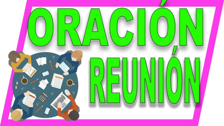 Oración al comienzo de una reunión