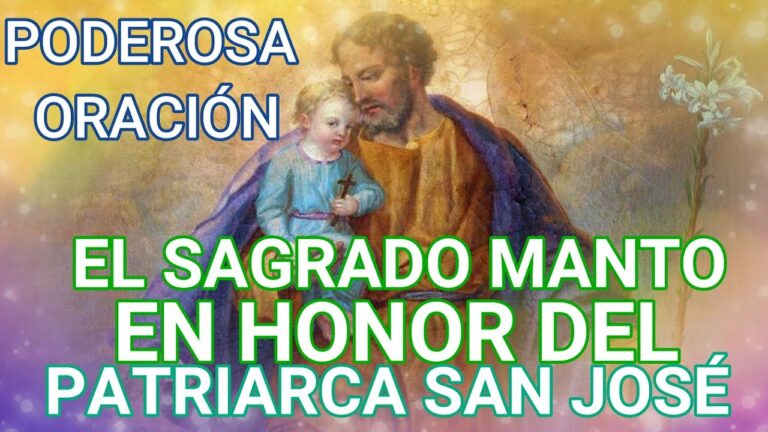 Oración al santo manto de san josé